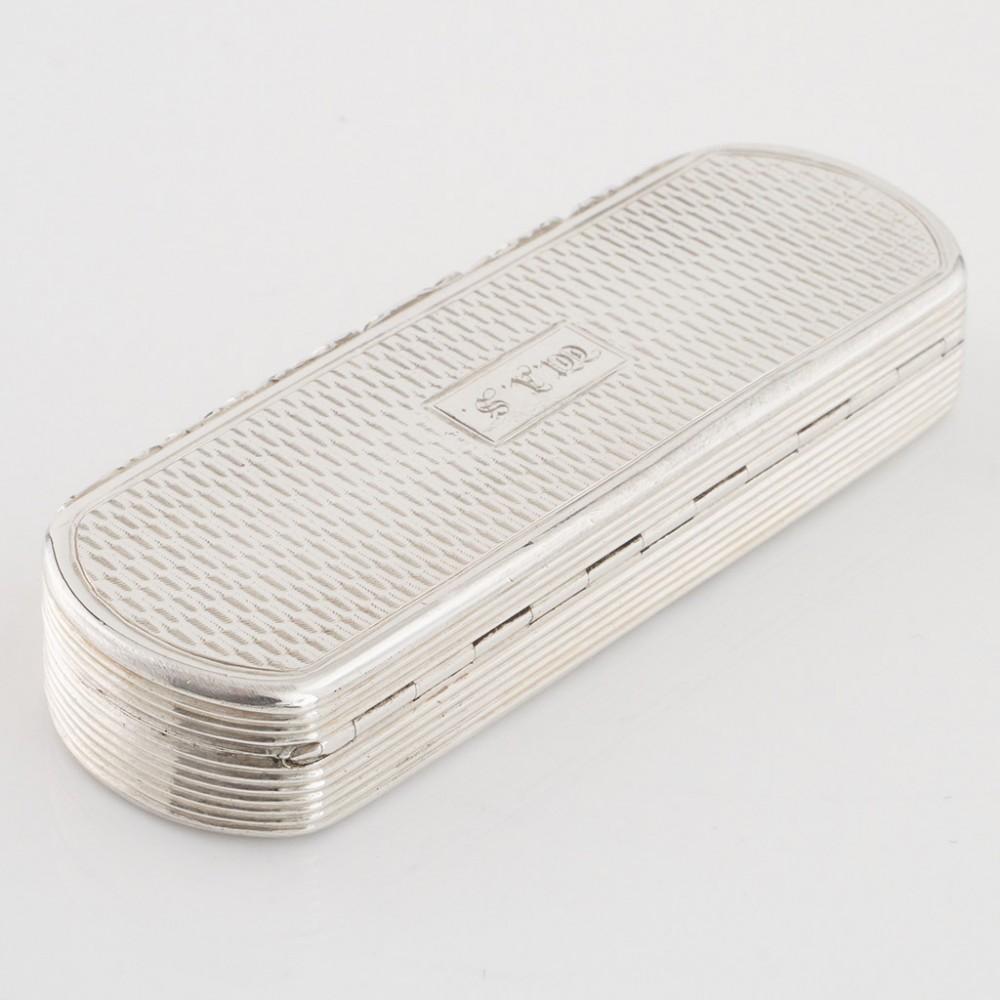 Edward Smith Sterling Silver Snuff Box Birmingham 1829 For Sale at 1stDibs