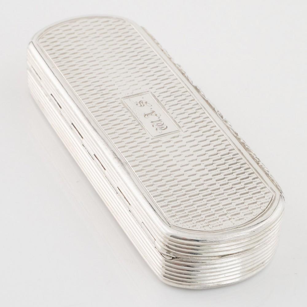 Edward Smith Sterling Silver Snuff Box Birmingham 1829 For Sale at 1stDibs