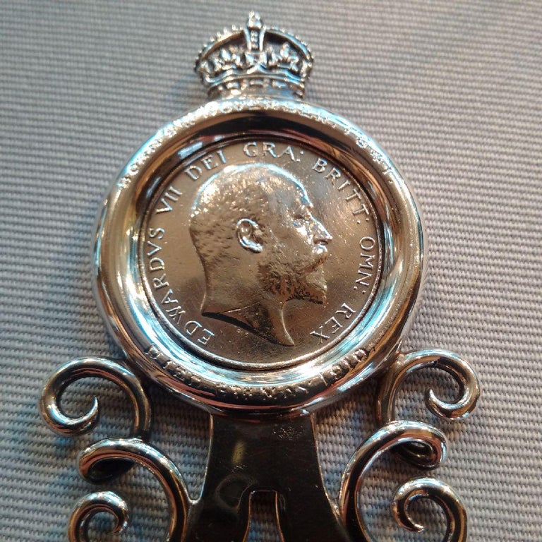 Edward V Half Crown Sterling silver letter opener 1910 by Albert Barker ...