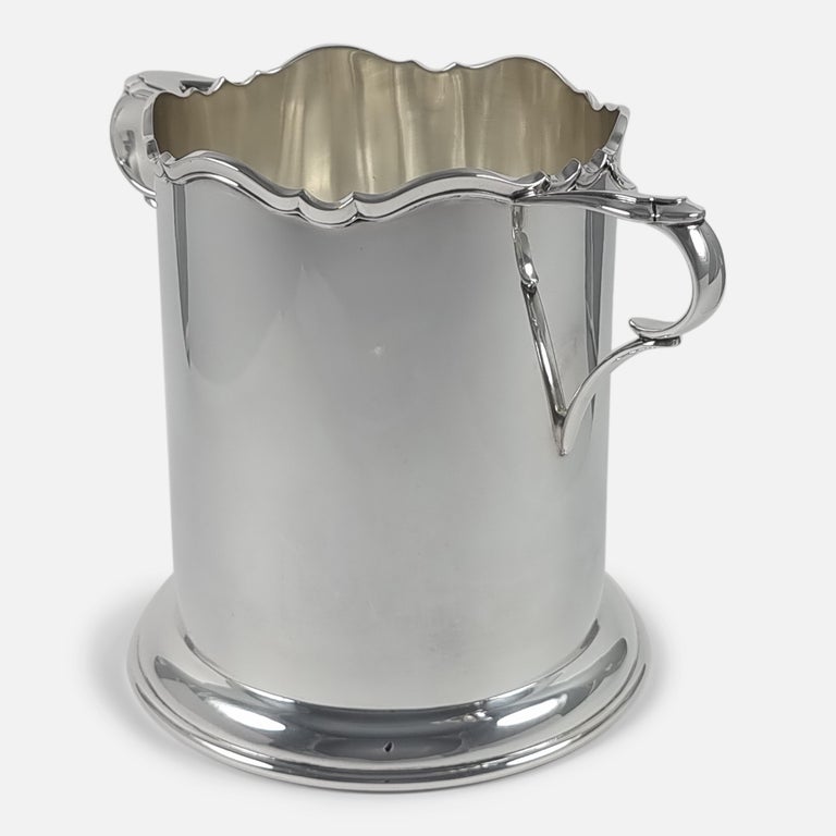 Edward VIII Sterling Silver Syphon Wine Bottle Holder, Atkin Brothers ...