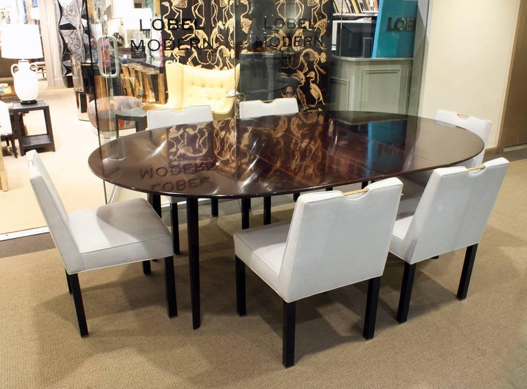 Edward Wormley Angular Leg Walnut Dining Table, 1950s ‘Signed’ For Sale ...