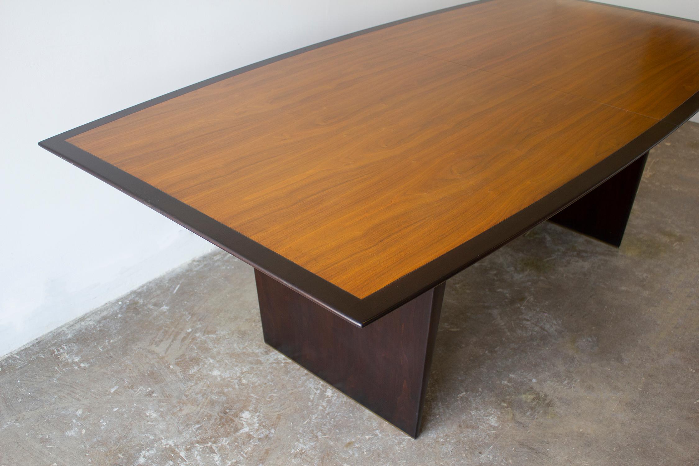 Edward Wormley Dining Table for Dunbar Model 5965 Special Order Walnut Top 1950s For Sale at 1stDibs