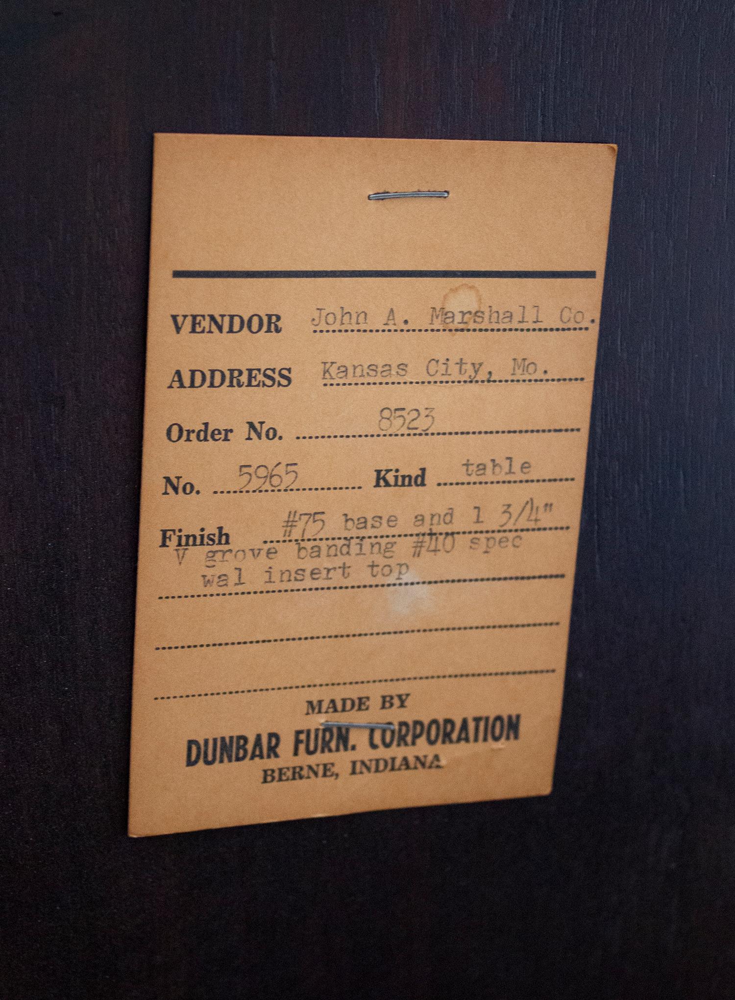 Edward Wormley Dining Table for Dunbar Model 5965 Special Order Walnut ...