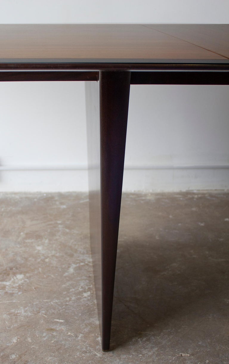 Edward Wormley Dining Table for Dunbar Model 5965 Special Order Walnut Top 1950s For Sale at 1stDibs