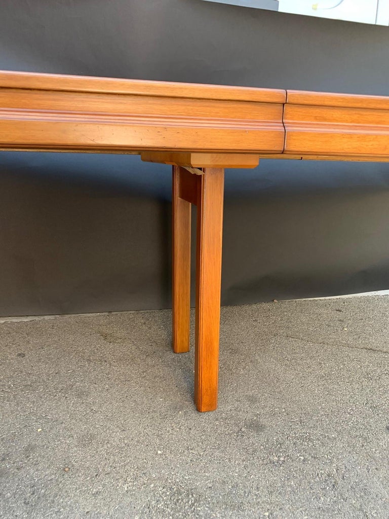 Edward Wormley Dunbar Dining Table with Eight Chairs and Two Extensions ...