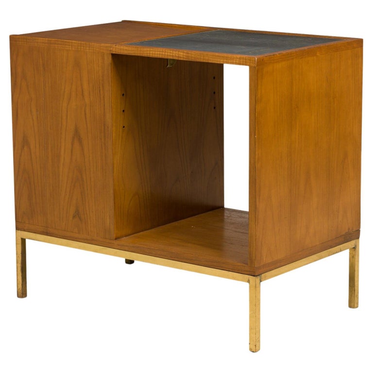 Edward Wormley for Dunbar American Mid-Century Slate and Wood Dry Bar ...