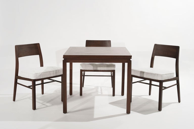 Edward Wormley for Dunbar Expandable Game Table W/ Chairs, C. 1950s For ...