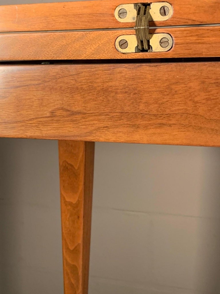Edward Wormley for Dunbar Flip Top Console Table in Walnut at 1stDibs ...