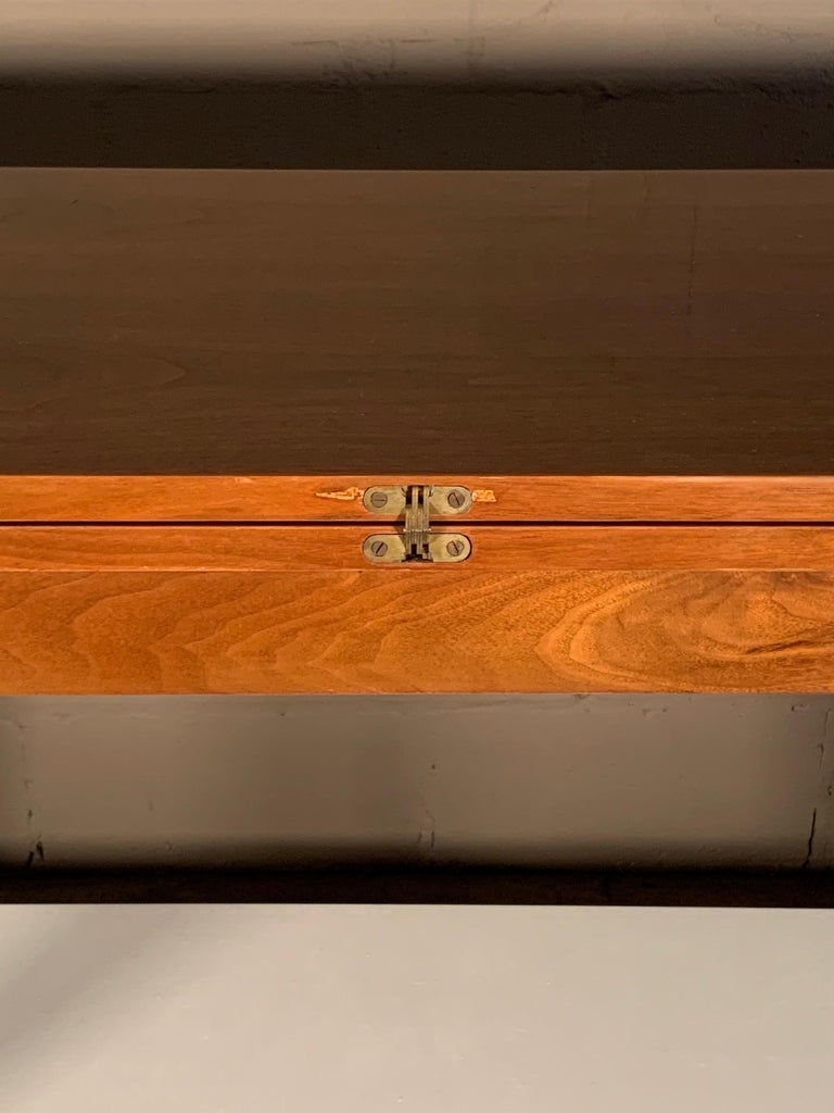 Edward Wormley for Dunbar Flip Top Console Table in Walnut at 1stDibs ...