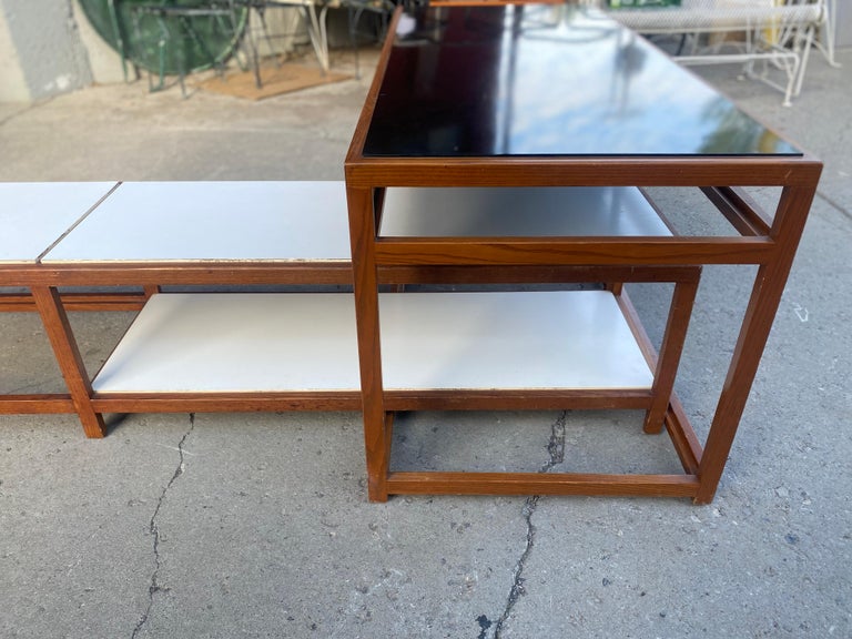Edward Wormley for Dunbar Interlocking Tables, Coffee / Console For ...
