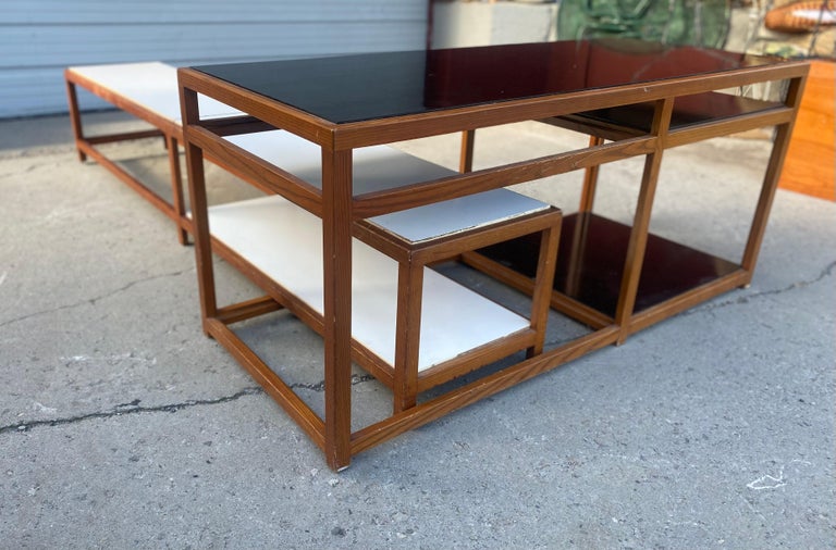 Edward Wormley for Dunbar Interlocking Tables, Coffee / Console For ...