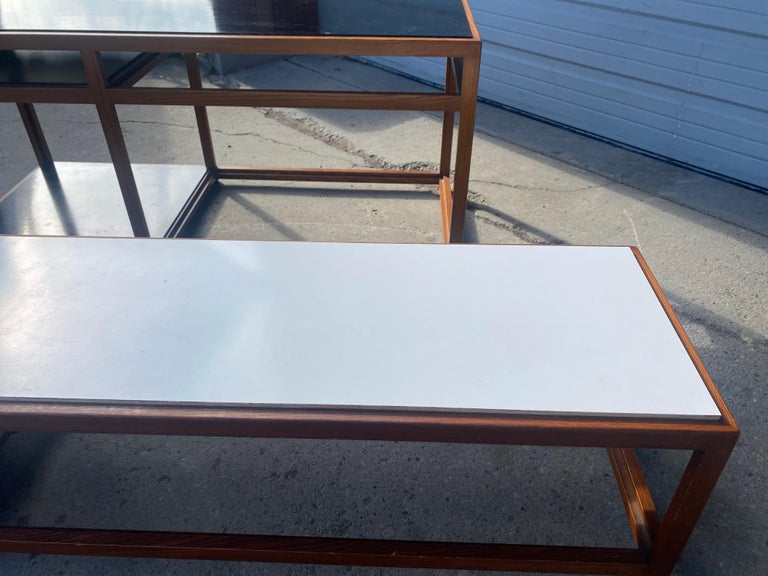 Edward Wormley for Dunbar Interlocking Tables, Coffee / Console For ...