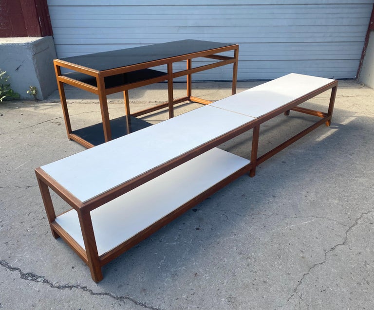 Edward Wormley for Dunbar Interlocking Tables, Coffee / Console For ...