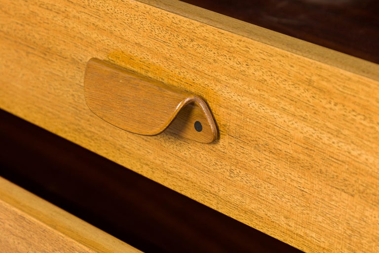 Edward Wormley for Dunbar Maple Three-Drawer Slant Front Chest For Sale ...