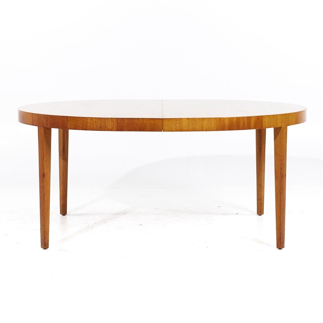 Edward Wormley for Dunbar MCM Bleached Mahogany Expanding Dining Table ...