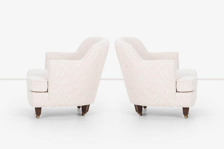 Edward Wormley for Dunbar Pull-Up Lounge Chairs For Sale at 1stDibs