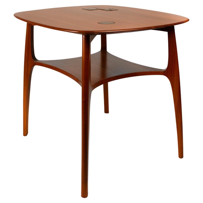 Edward Wormley for Dunbar Sculptural Janus Table with Natzler Tiles ...