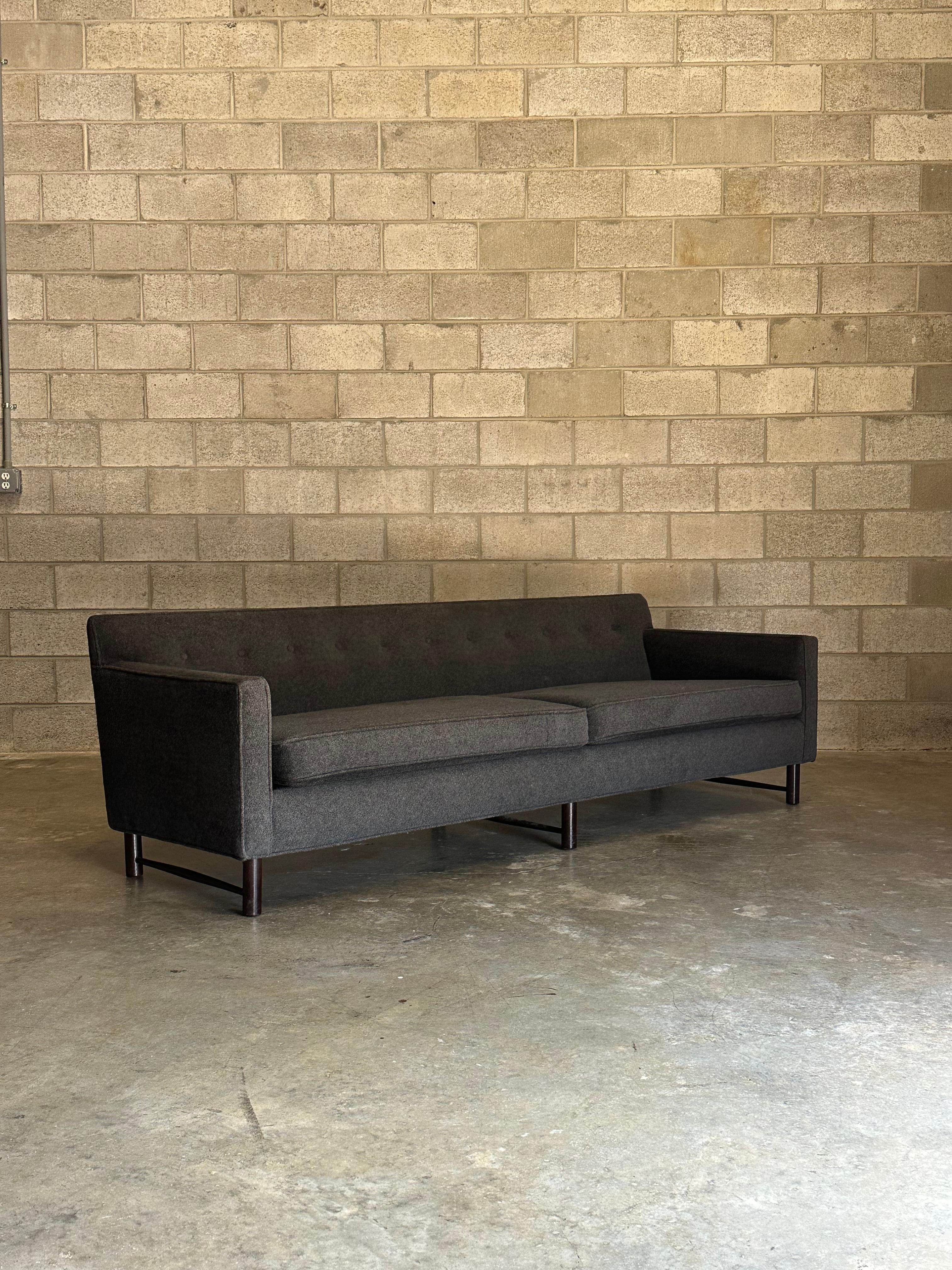 Edward Wormley for Dunbar Sofa With Stretchers For Sale at 1stDibs