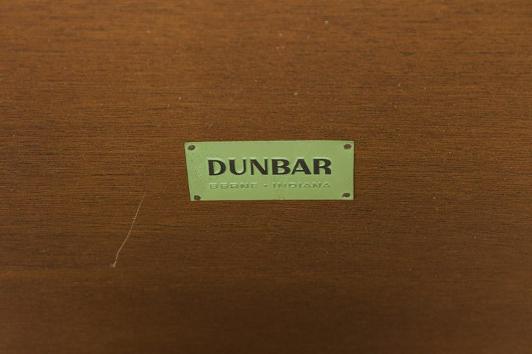 Edward Wormley for Dunbar Square Lacquered Wooden Double Shelf End ...
