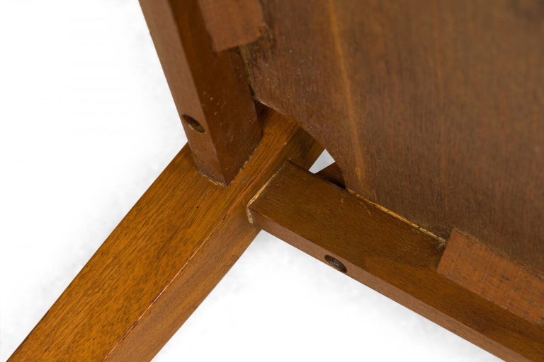 Edward Wormley for Dunbar Square Top Triangle Grain Wooden End / Side ...