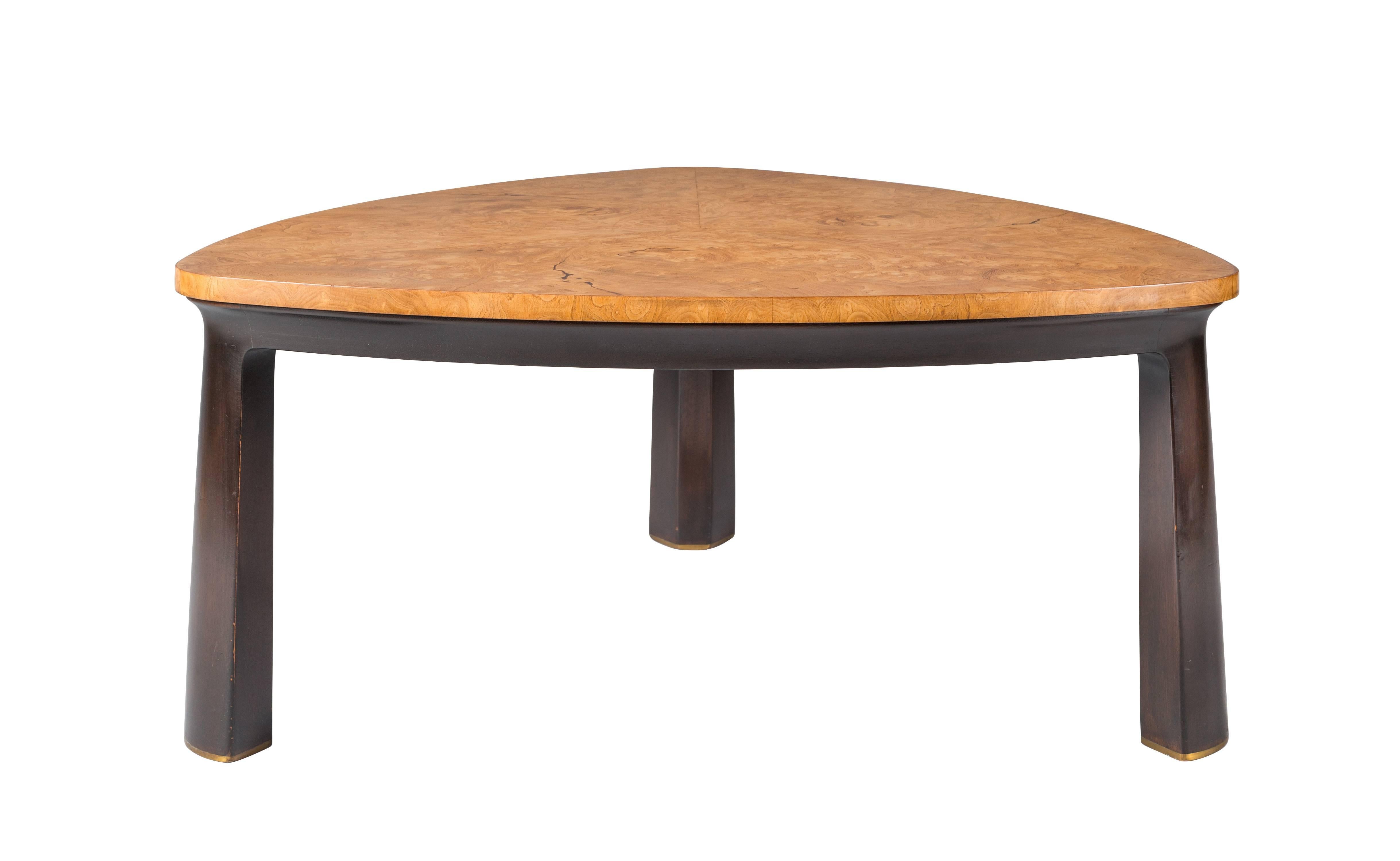 Edward Wormley for Dunbar Walnut Burl Cocktail Table at 1stDibs ...