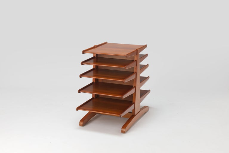 Edward Wormley for Dunbar Walnut Magazine Tree Table For Sale at 1stDibs