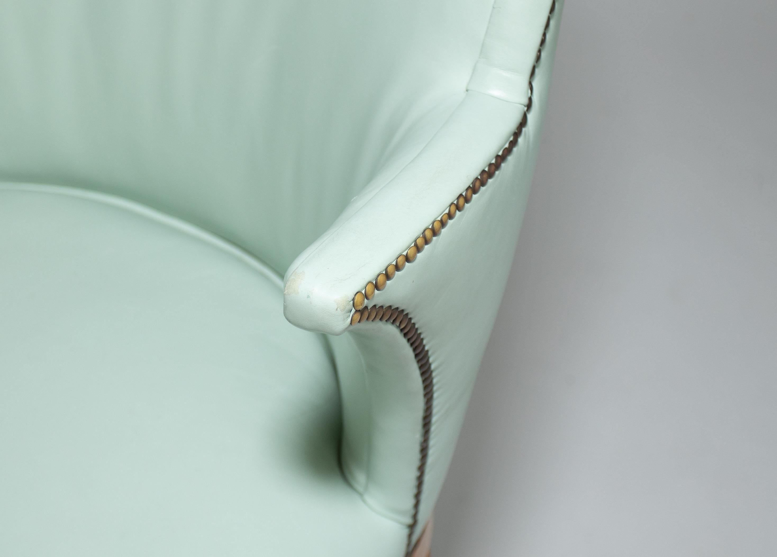 Edward Wormley Leather Arm Chairs For Sale at 1stDibs