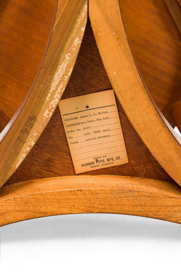 Edward Wormley Round Wooden End / Side Table For Sale at 1stDibs