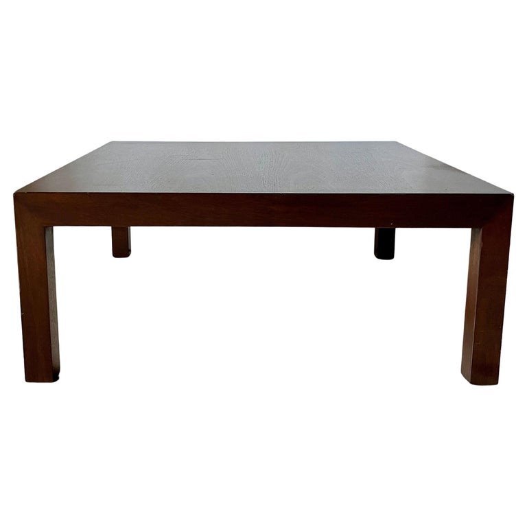 parsons coffee table square