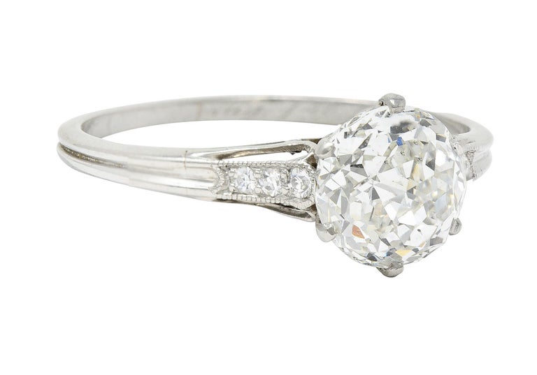 Edwardian 1.50 Carat Jubilee Cut Antique Diamond Platinum Engagement ...