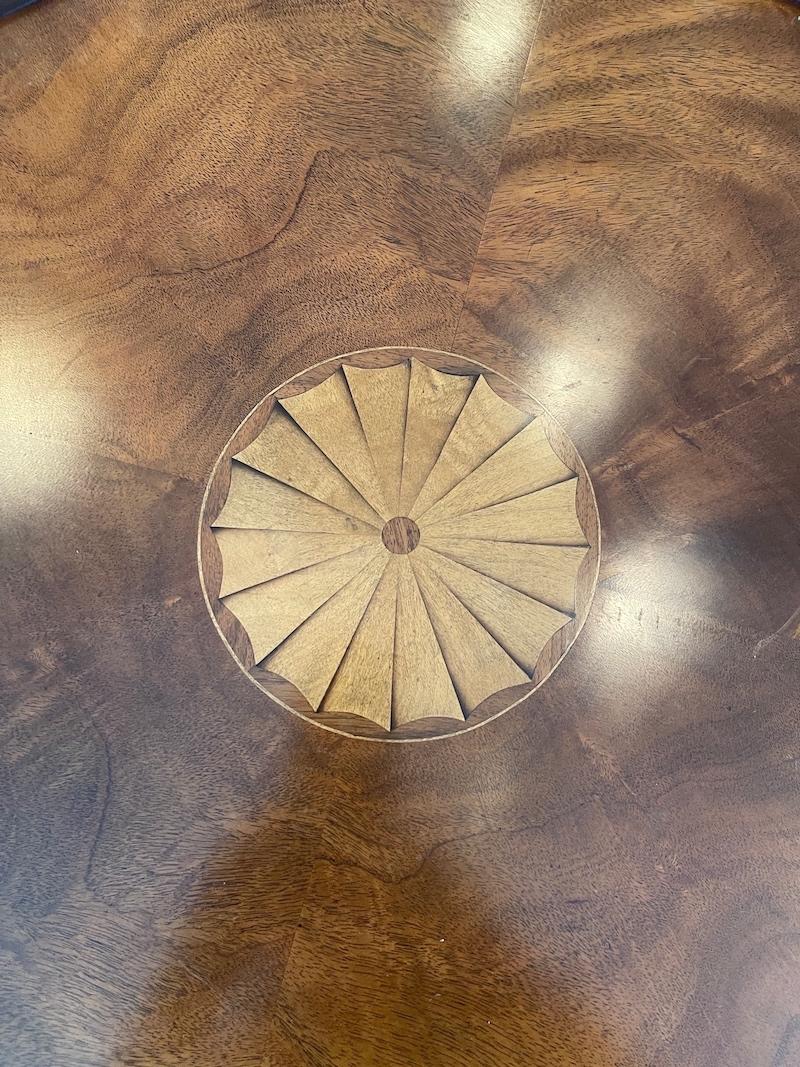 Edwardian 19th Century Walnut Octagonal Side or End Table with Rosewood ...