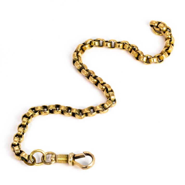 Edwardian 9 Carat God Chain Bracelet at 1stDibs