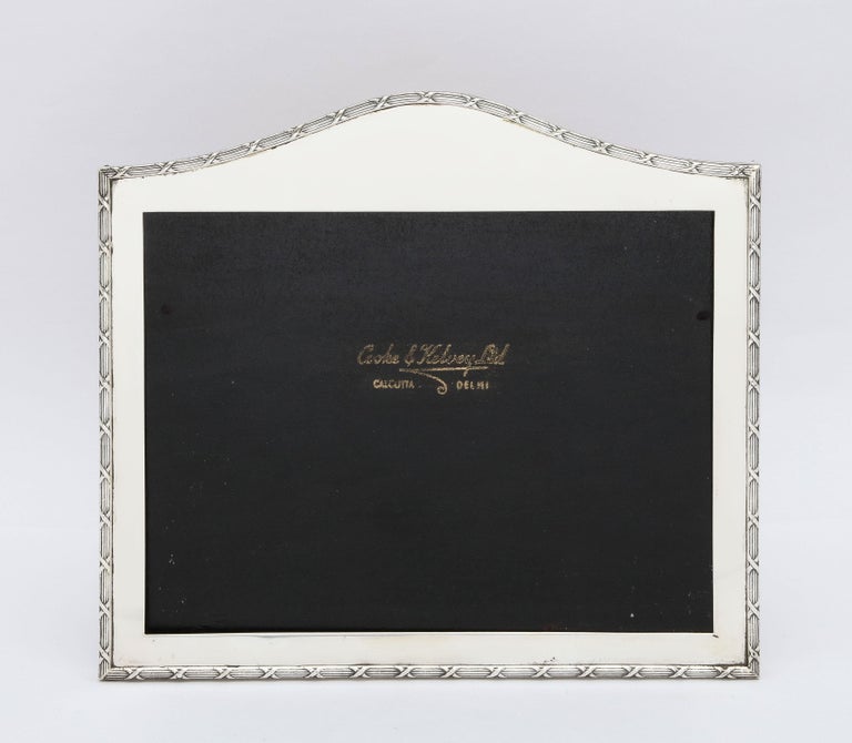 Edwardian Anglo-Indian Sterling Silver Hump-Topped Picture Frame With ...