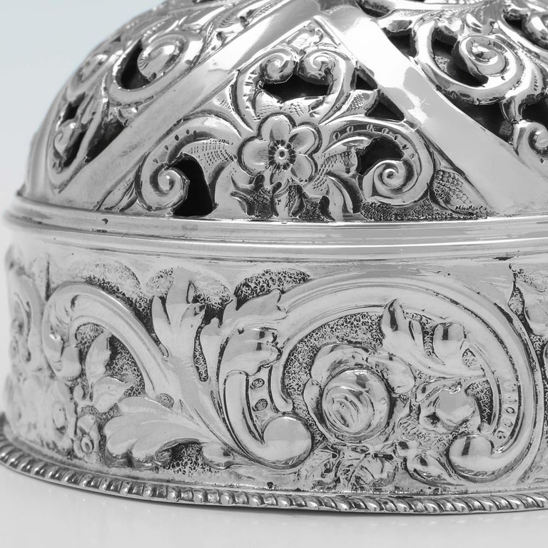 Edwardian Antique Sterling Silver Table Bell, London 1903 William ...