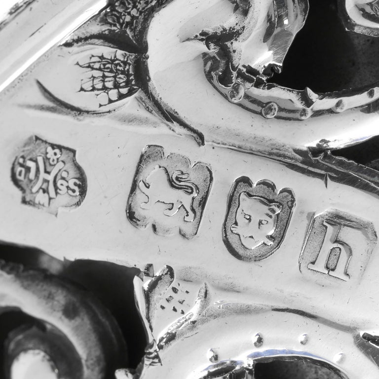 Edwardian Antique Sterling Silver Table Bell, London 1903 William ...