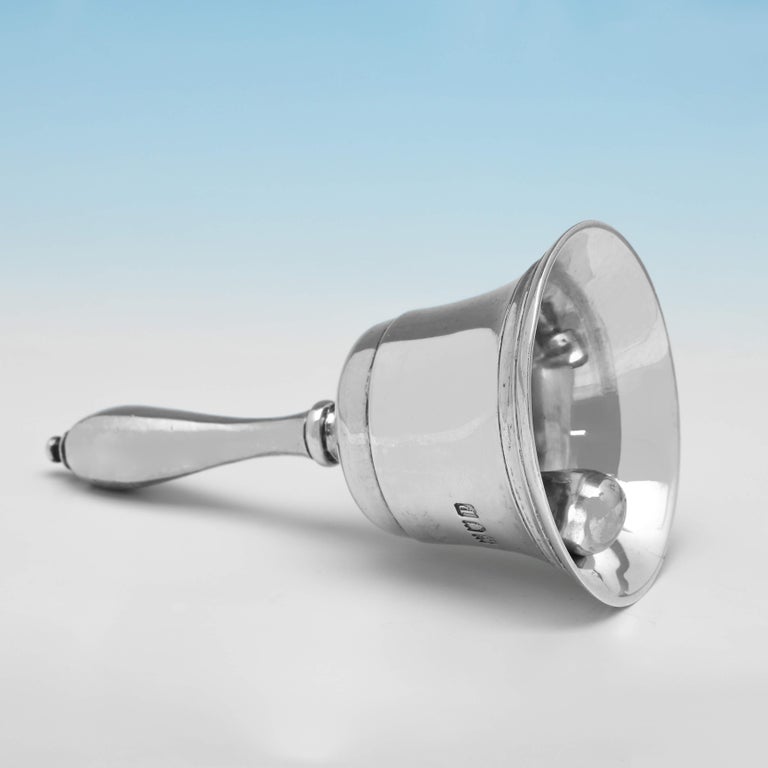 Edwardian Antique Sterling Silver Table Bell, London, 1910 For Sale at ...