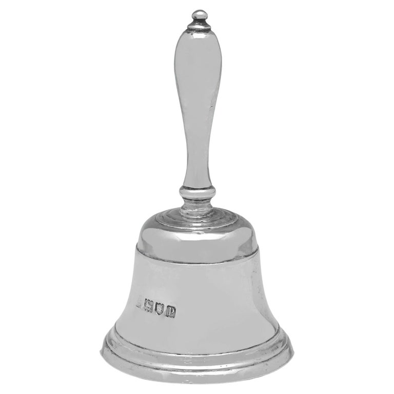 Edwardian Antique Sterling Silver Table Bell, London, 1910 For Sale at ...