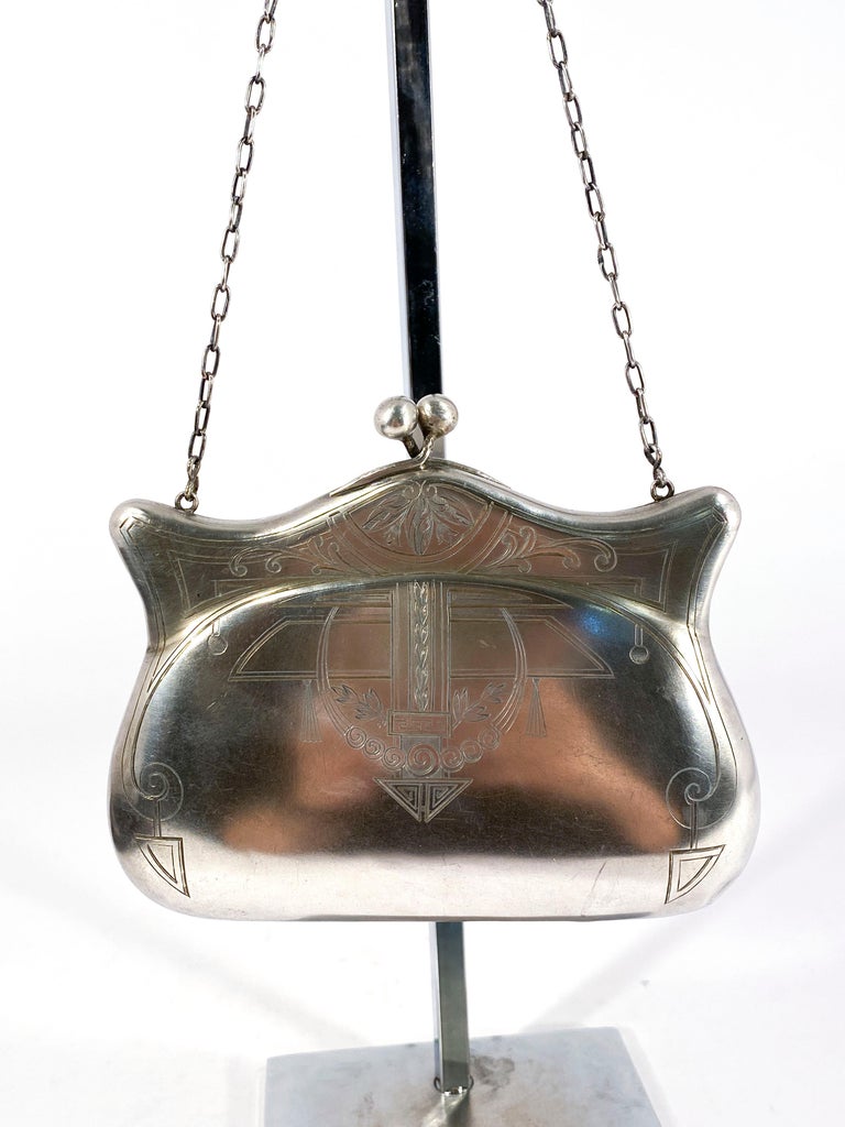 Edwardian Art Nouveau Russian Silver Evening Purse at 1stDibs