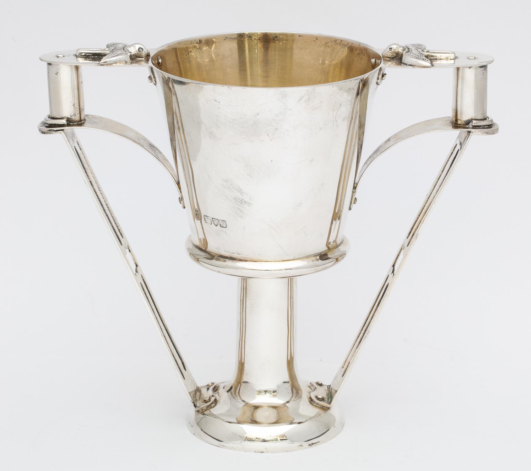 Edwardian Arts and Crafts Sterling Silver Two-Handled Cup at 1stDibs