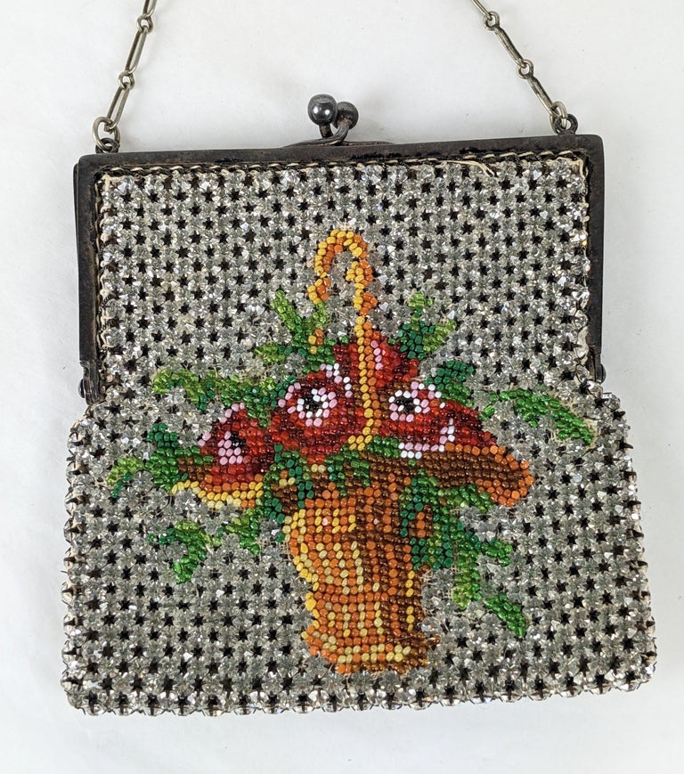 Edwardian Beaded Crystal Purse For Sale at 1stDibs