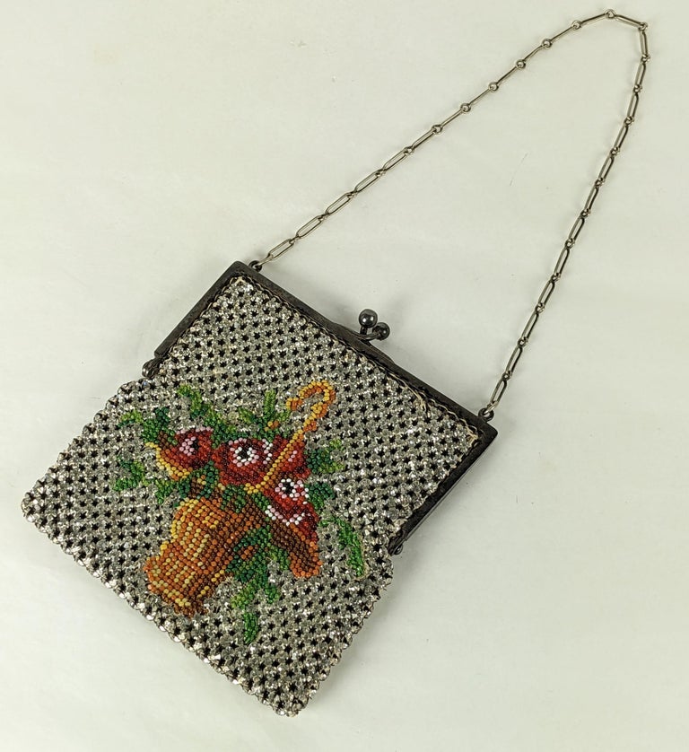 Edwardian Beaded Crystal Purse For Sale at 1stDibs