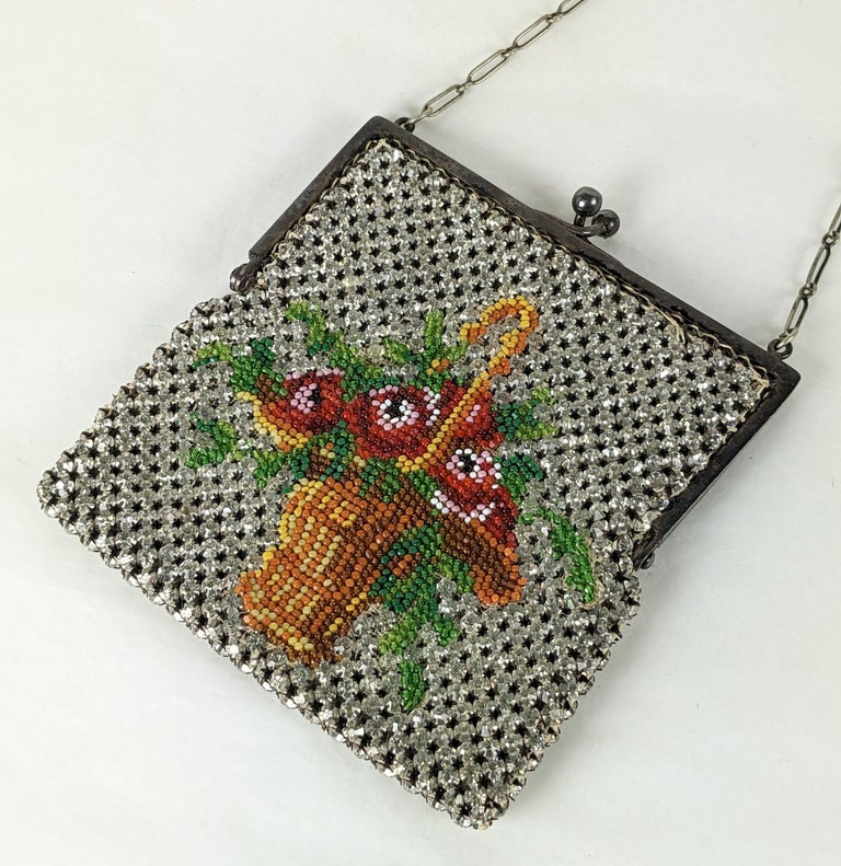 Edwardian Beaded Crystal Purse For Sale at 1stDibs