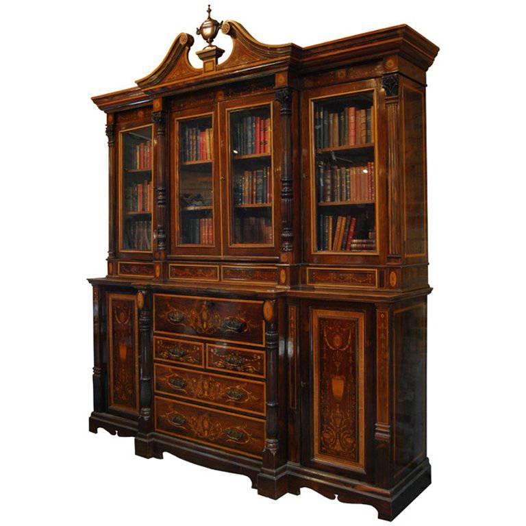 Edwardian Bookcase and Secretaire at 1stDibs | edwardian bookcases ...