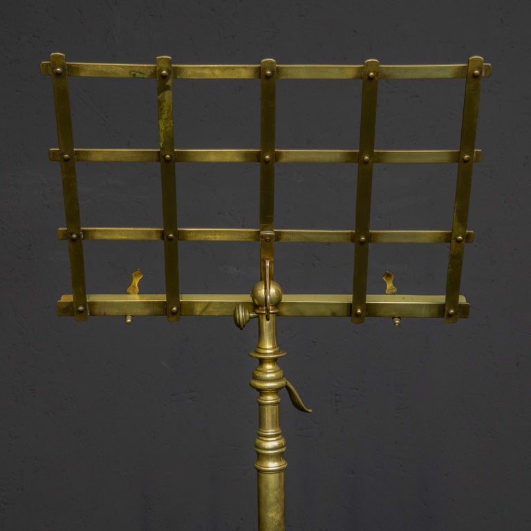 Edwardian Brass Music Stand at 1stDibs | brass music stands, antique ...