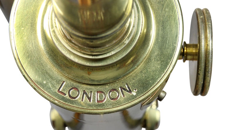 Edwardian Brass Telescope on Stand by J.H.Steward at 1stDibs