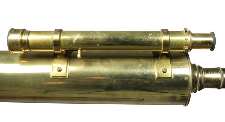 Edwardian Brass Telescope on Stand by J.H.Steward at 1stDibs