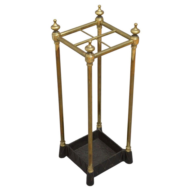 Edwardian Brass Umbrella Stand For Sale at 1stDibs