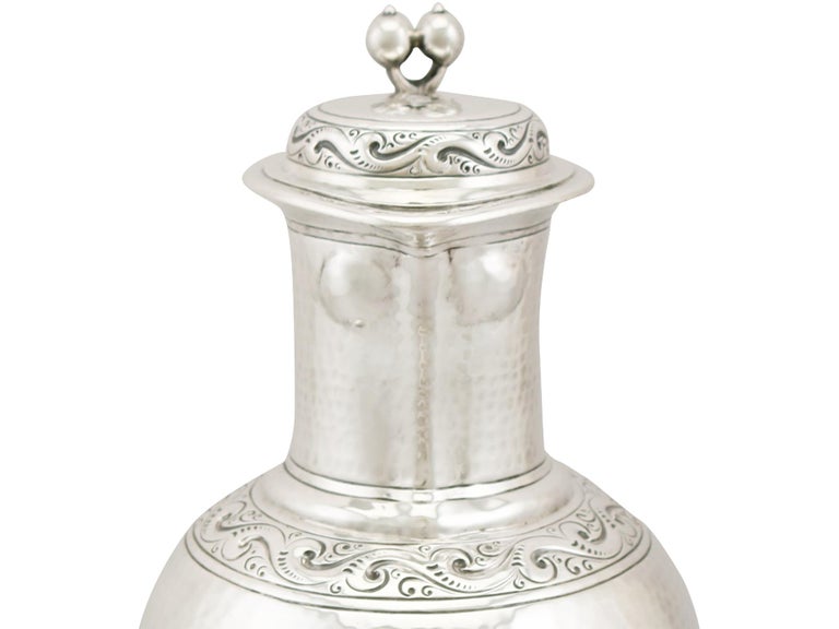 Antique Arts and Crafts Style Edwardian Britannia Standard Silver ...