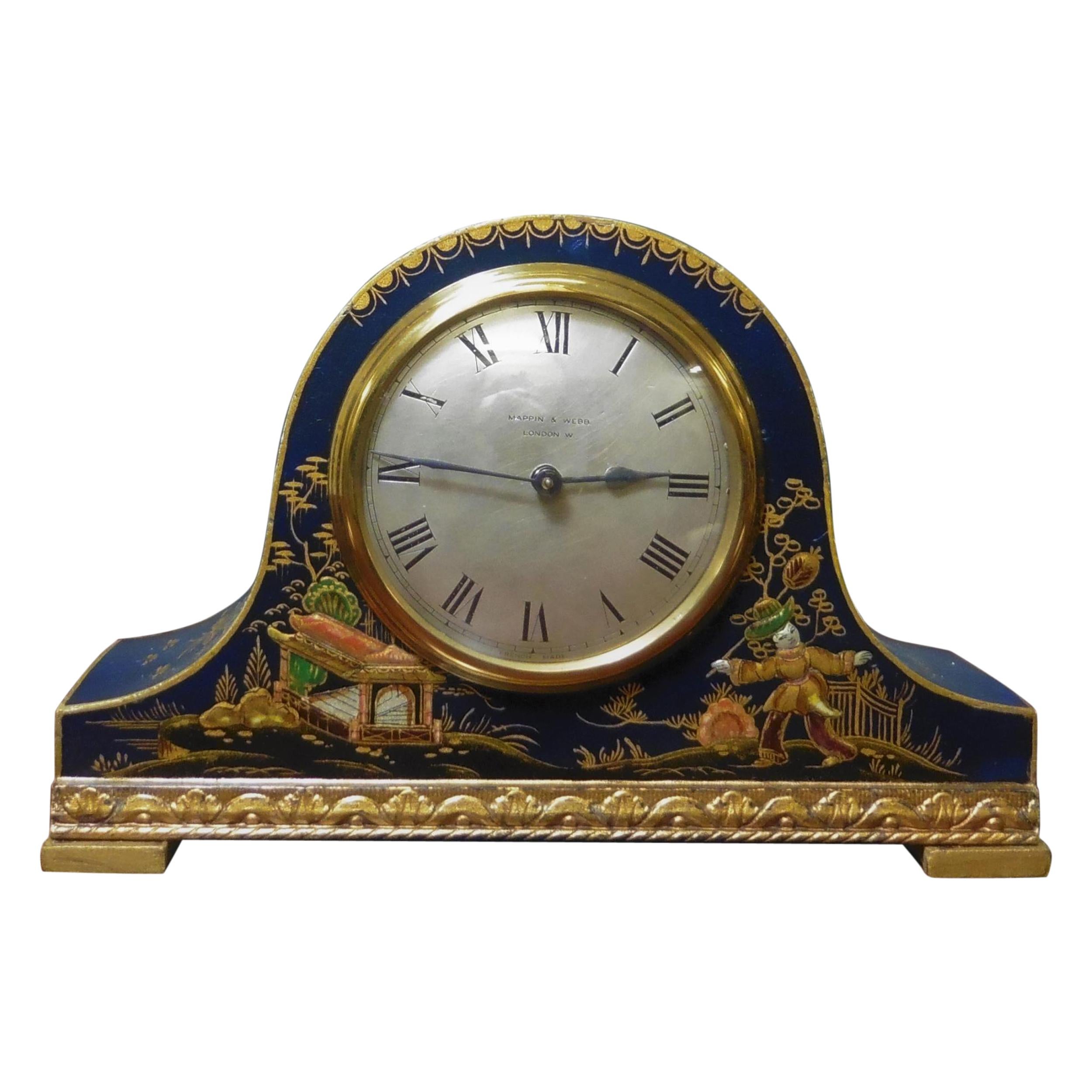 Chinoiserie Napoleon Hat Mantel Clock at 1stDibs
