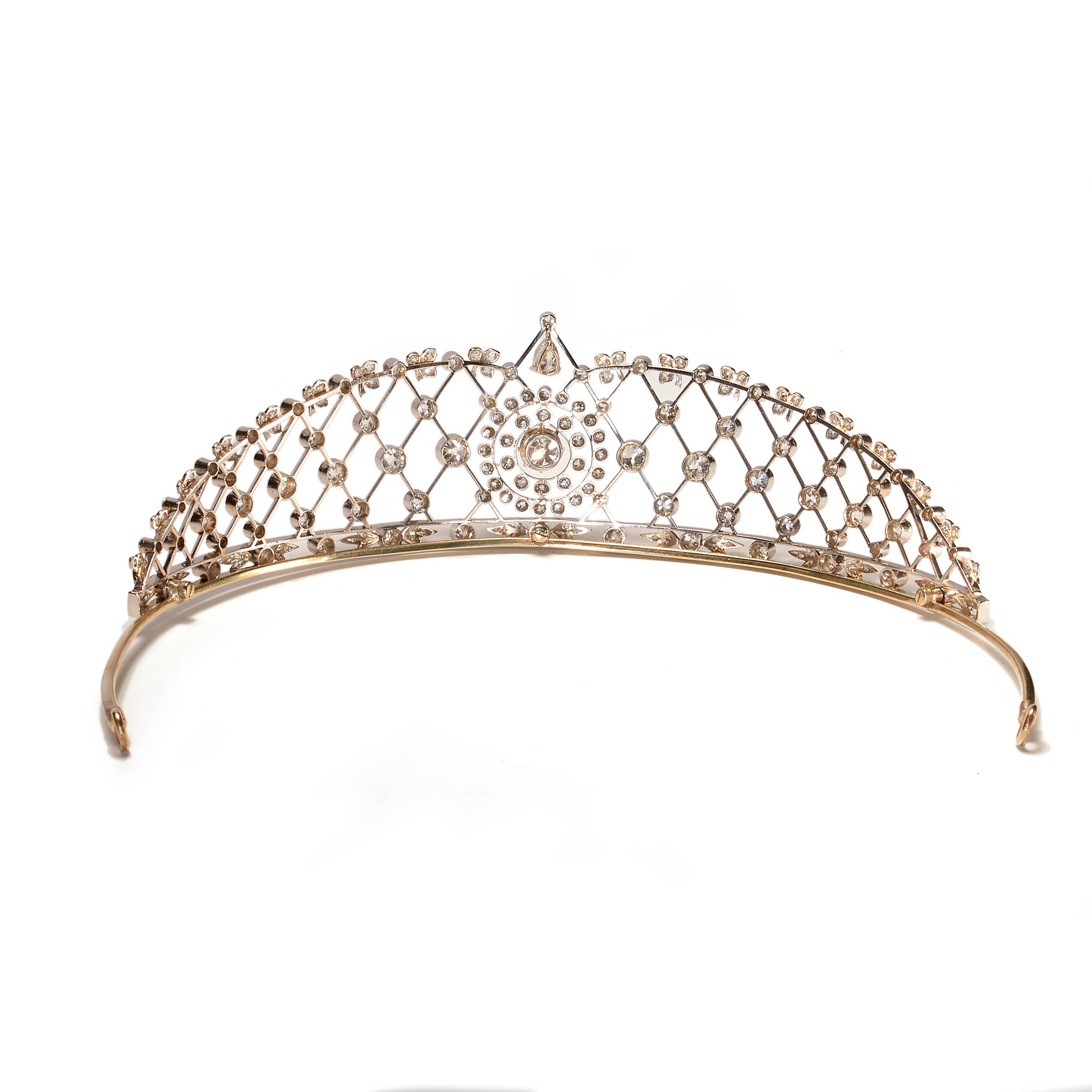 Edwardian Diamond Platinum Lattice Tiara, Circa 1905 at 1stDibs ...